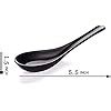 Amazon Happy Sales HSSP MBLKP Melamine Soba Rice Spoons Asian Chinese Won Ton Soup