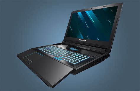 Acer представила игровой ноутбук с выдвижной клавиатурой