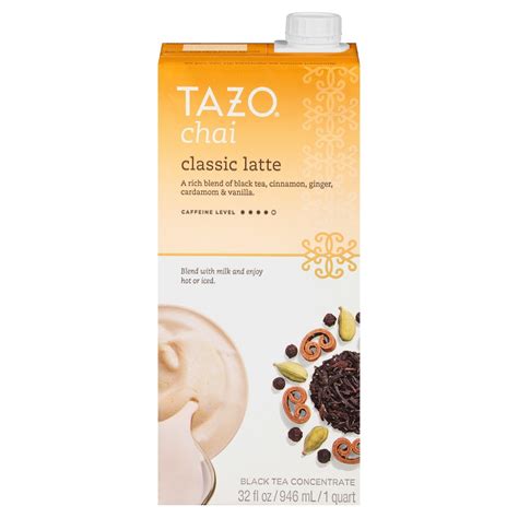 Tazo Classic Latte Chai Black Tea 32oz Tazo Chai Tea Iced Chai Latte