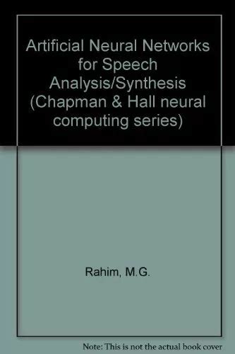 Artificial Neural Networks For Speech Analysissynthesis Mg Rahim Eur 1867 Picclick Fr