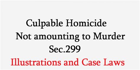 Difference Between Murder And Culpable Homicide Clatapult