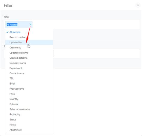 filtering records to display in a view kintone help