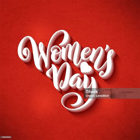 3 월 8 일 국제 여자의 날 인사말 카드 손으로 그린 서 예 템플릿 포스터입니다 벡터 0명에 대한 스톡 벡터 아트 및 기타 이미지 Istock