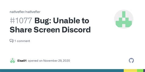 Bug Unable To Share Screen Discord · Issue 1077 · Nativefier