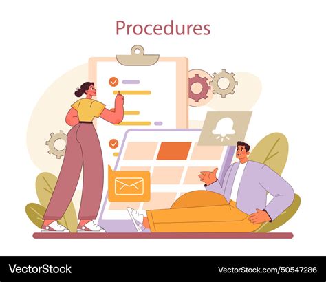Operational Workflow Optimization Concept Vector Image