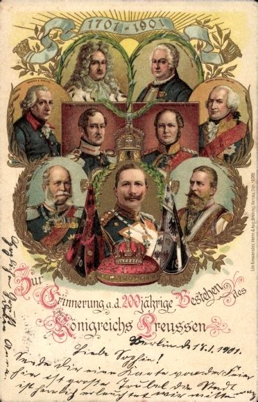 Präge Litho Jahre Königreich Preußen Kaiser akpool de