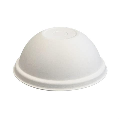 BioPak Cold Paper Sugarcane Dome BioCup Lids 90mm Pack Of 1000 FZ995 Nisbets