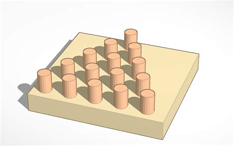 3d Design Peg Game Tinkercad