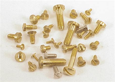Brass Metric Screw Assortment Ronell Clock Co