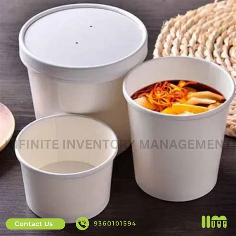 White Plain 1250 Ml Paper Containers At ₹ 9 98 Piece In Chennai Id 2850889317391