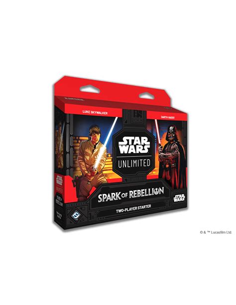 Preorder Star Wars Unlimited Spark Of Rebellion Two Player Starter