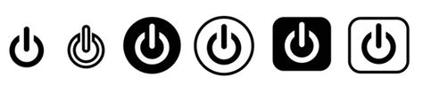 Black Hand Icons Fingers Pressing Sliding Buttons Isolated White