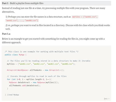 in java and use the data from download from