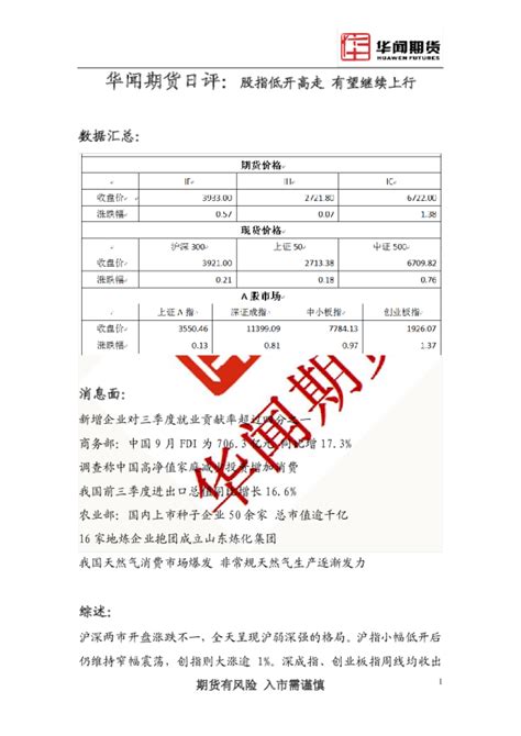 日评：股指低开高走 有望继续上行
