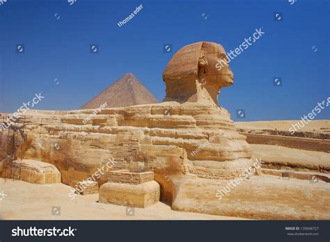 Egypt Sphinx Full Side View Blue Stock Photo Shutterstock