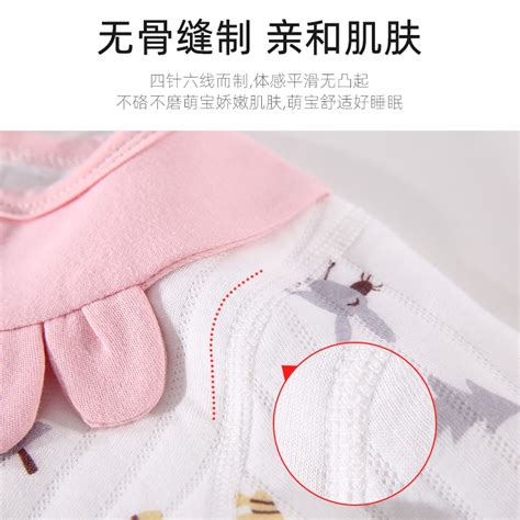 婴儿连体衣冬装夹棉加厚哈衣女宝宝超萌保暖睡衣秋冬款新生儿衣服虎窝淘