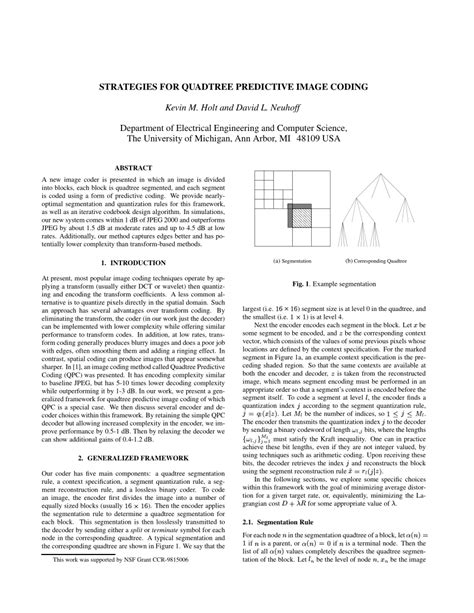pdf strategies for quadtree predictive image coding