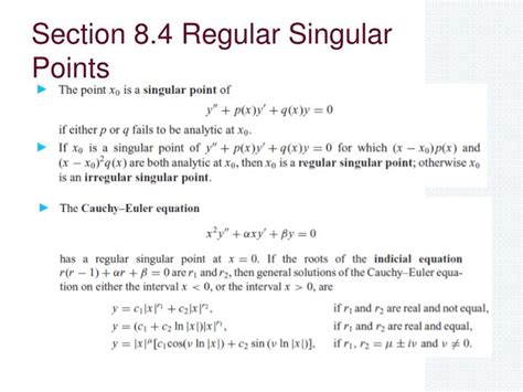 ppt 8 5 series solutions near a regular singular point part i