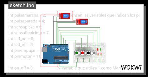 Cinta Con Sensores Wokwi Esp32 Stm32 Arduino Simulator