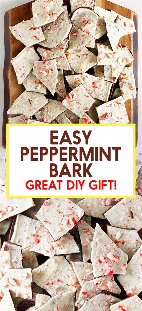 Easy Peppermint Bark Recipe Peppermint Bark Easy Easy Peppermint