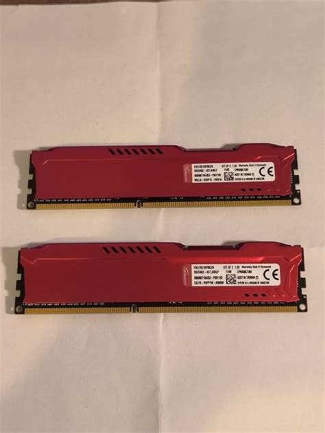 Hyperx Kingston Fury 8gb 1866mhz 2x4gb Ddr3