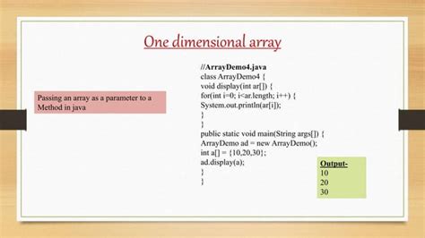 Lecture 7 Arrays PPT