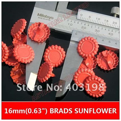 Diy 16mm Flower Scrapbooking Brads50pcslot Grandado