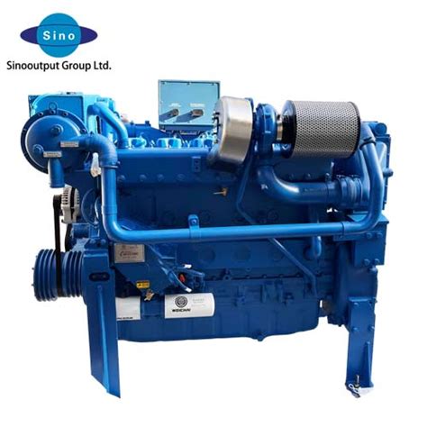 Genuine Weichai Marine Diesel Engine Wd12 375hp 2100rpm丨sinooutput
