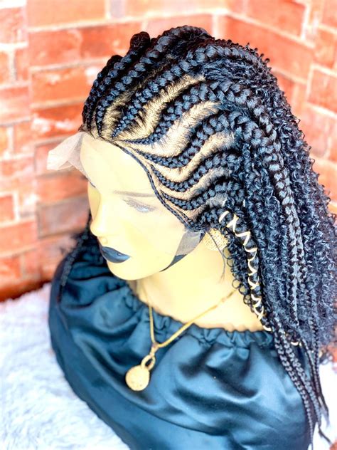 Braided Wig For Black Women Curly Spring Twists Wig Uniquemkay Front