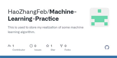 Github Haozhangfebmachine Learning Practice This Is Used To Store