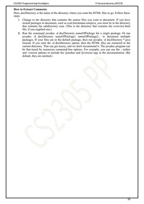 Cs Programming Paradigms Lecturer Notes Pdf