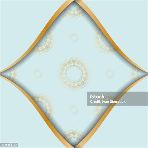 엽서는 그리스 금 장식이있는 아쿠아 마린이며 인쇄 할 준비가되어 있습니다 0명에 대한 스톡 벡터 아트 및 기타 이미지 0명 곡선 금선세공 Istock