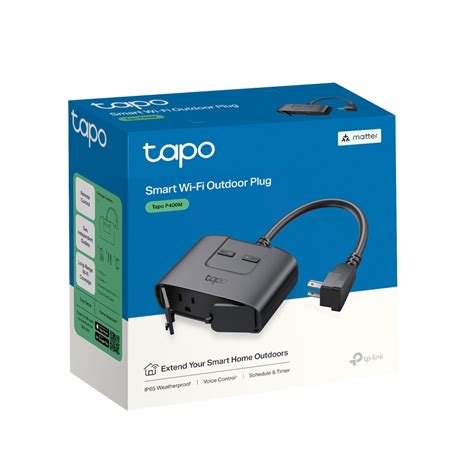 Tapo P400m Smart Wifi Outdoor Plug Tp Link