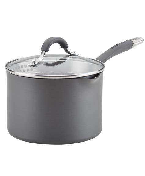 Circulon Radiance Hard Anodized Nonstick Straining 3 Qt Saucepan Macys