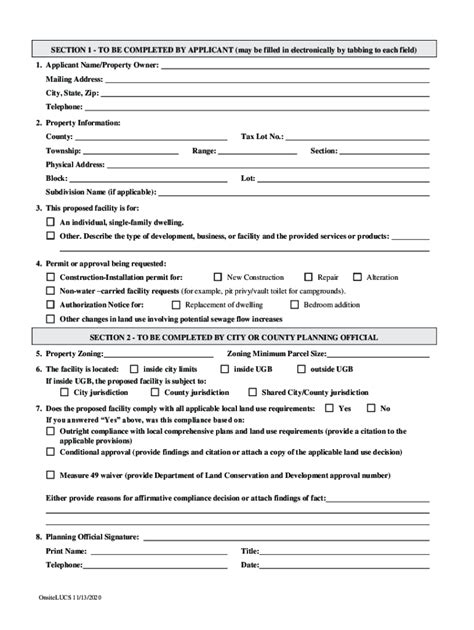 Fillable Online Land Use Compatibility Statement State Of Oregonland Use Compatibility