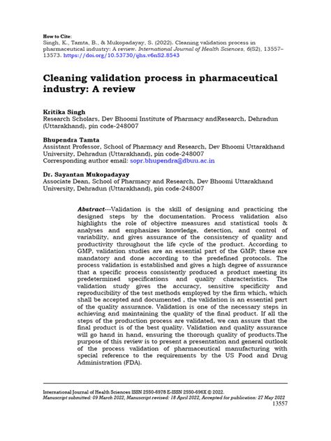 Cleaning Validation Process In Pharmaceutical 1721403262 Pdf Cleaning Validation Process In Pharmaceutical 1721403262 Pdf