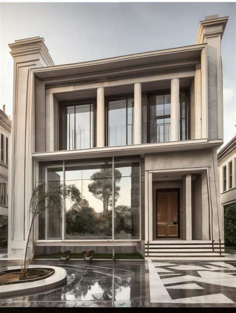 Modern Classic Villa Front Elevation Design Freelancer