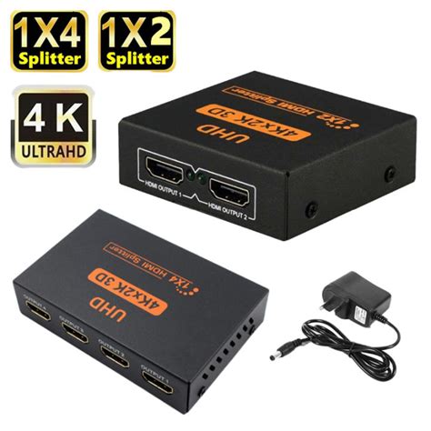 HDMI Ports X X Powered Splitter Certified For Ultra HD Kx K Full HD P D HDMI