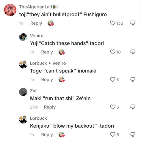 This Gotta Be One Of The Funniest Comment Sections On Jjk Tt💀 R