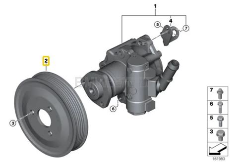 Koło Pasowe Pompy Wspomagania Układu Kierowniczego D 125mm N47 N47s N57