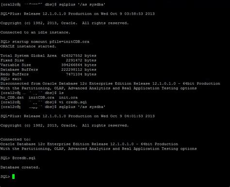 Creating A Container Database In 12c Part4 Oracleappsdba And Oracle Dba Blog