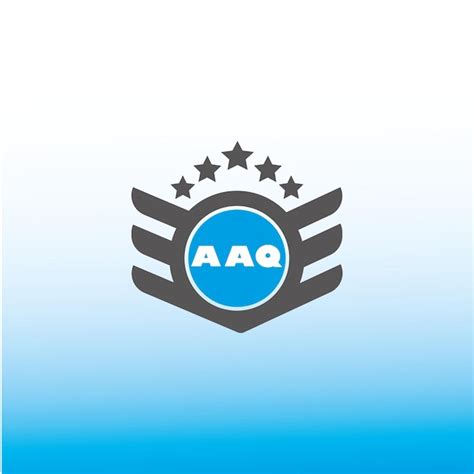 Premium Vector Aaq Letter Logo Vector Design On Blue An White Gradient Color Background Aaq