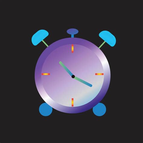An Alarm Clock With A Super Cool Gradient Pattern 44430303 Vector Art At Vecteezy