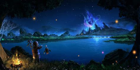 Lalafell Game Magic Lake Fantasy Anim Final Fantasy Scenery