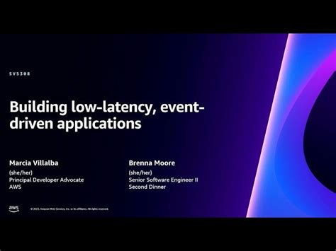 Free Video Building Low Latency Event Driven Applications With