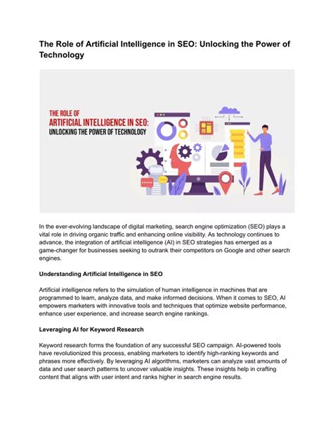 PPT The Role Of Artificial Intelligence In SEO Unlocking The Power