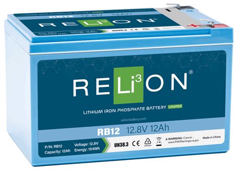 Relion Rb12 12v 12ah Lifepo4 Lithium Battery