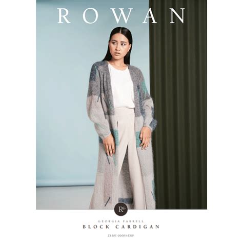 Rowan Ladies Block Cardigan Knitting Pattern Using Felted Tweed And