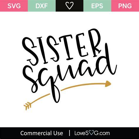 Sister Squad Svg Cut File