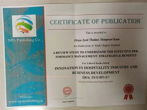 Manpreet Kaur On Linkedin Successfully Published A Book Chapter Titled